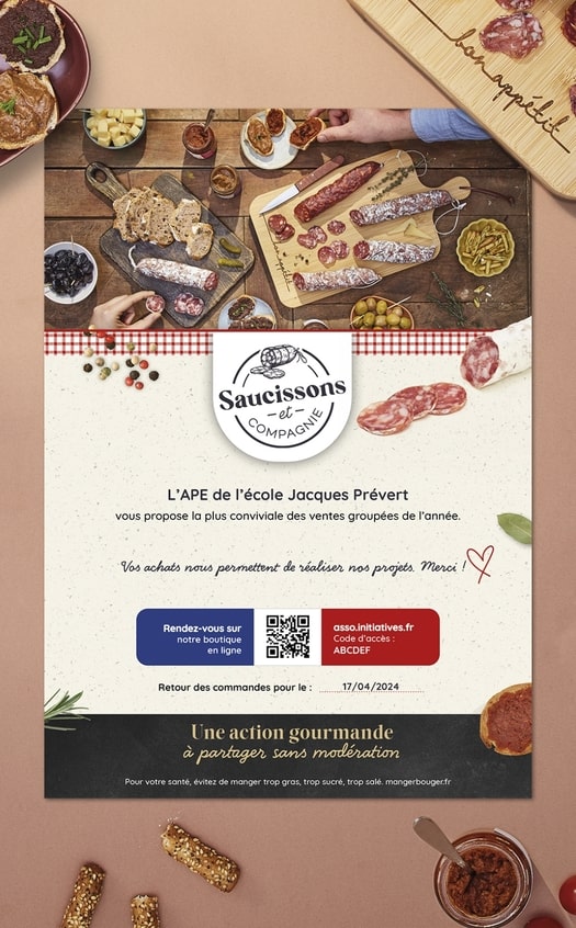 S'inscrire à l'action Initiatives Saucissons - Gratuit et sans engagement